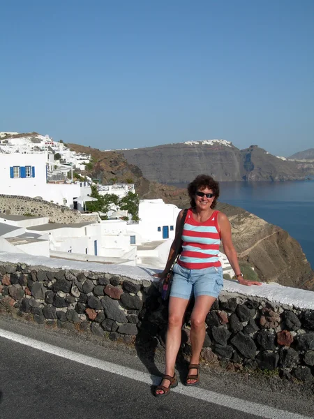 Caldera view santorini greek islands hotel - Stock Image - Everypixel
