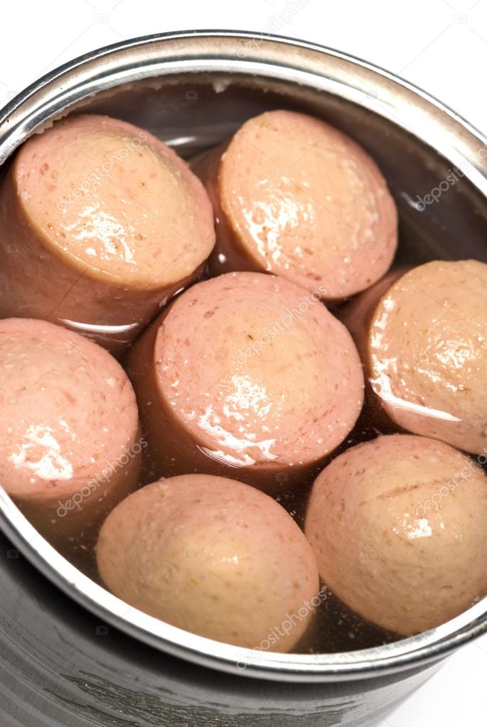 Vienna sausage in tin can Stock Photo by ©rjlerich 13412407