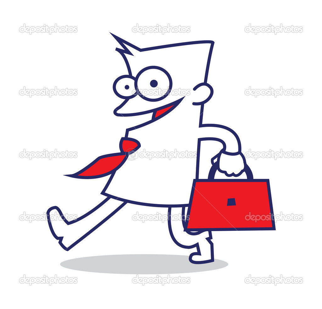 Funny business man Stock Illustration by ©pcanzo #43660353