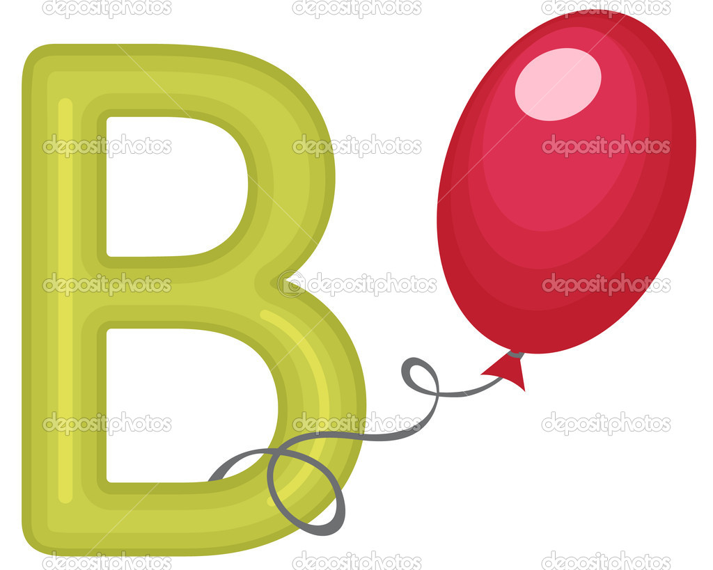 B is for balloon — Stock Vector © Japanez #19425965
