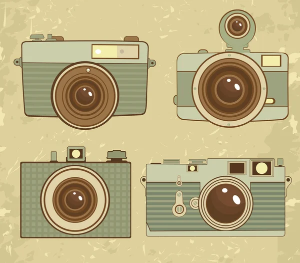 Old style cameras background Stock Vector Image by ©Japanez #24984331