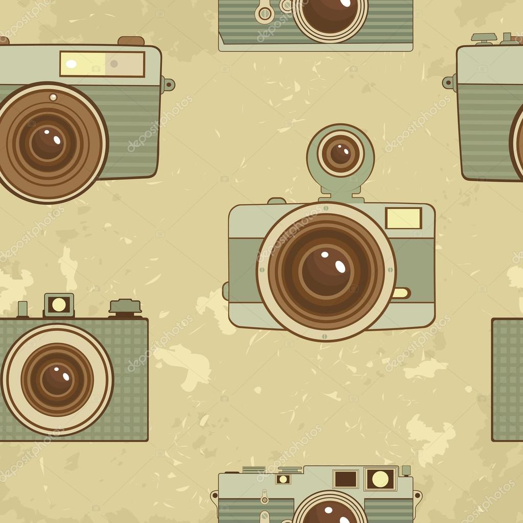 Old style cameras background Stock Vector Image by ©Japanez #24984331