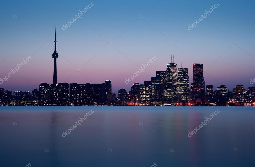 Toronto Skyline right after Sunset — Stock Photo © ctppix #13927482