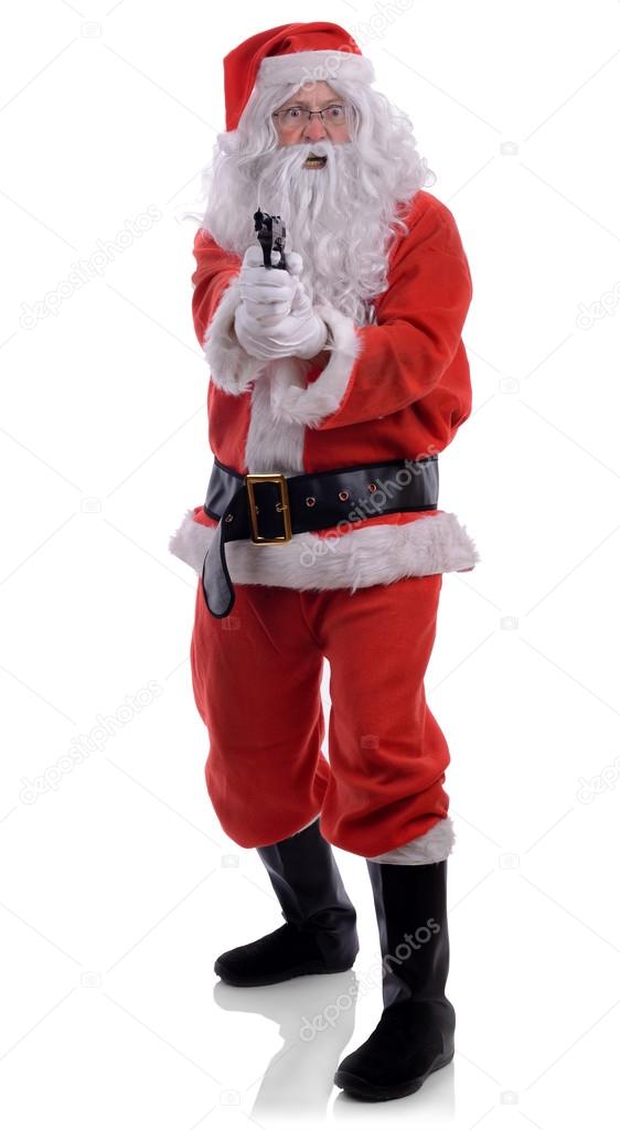 Santa with gun Stock Photo by ©hyrons 32543129