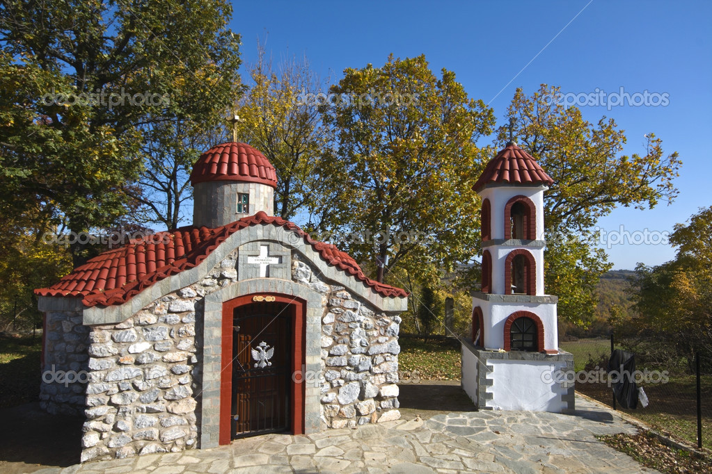 Small orthodox church at north Greece — Stock Photo © Panos_Karas #13127992