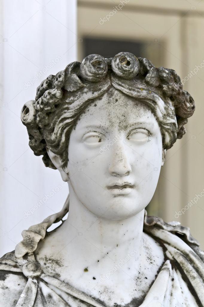 Ancient Greek statue outside of a temple Stock Photo by ©Panos_Karas ...