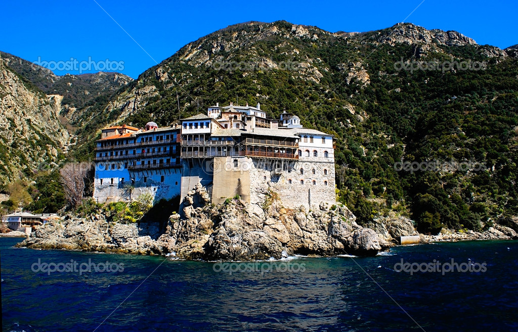 Monastery at Mt. Athos in Greece — Stock Photo © Panos_Karas #14170426