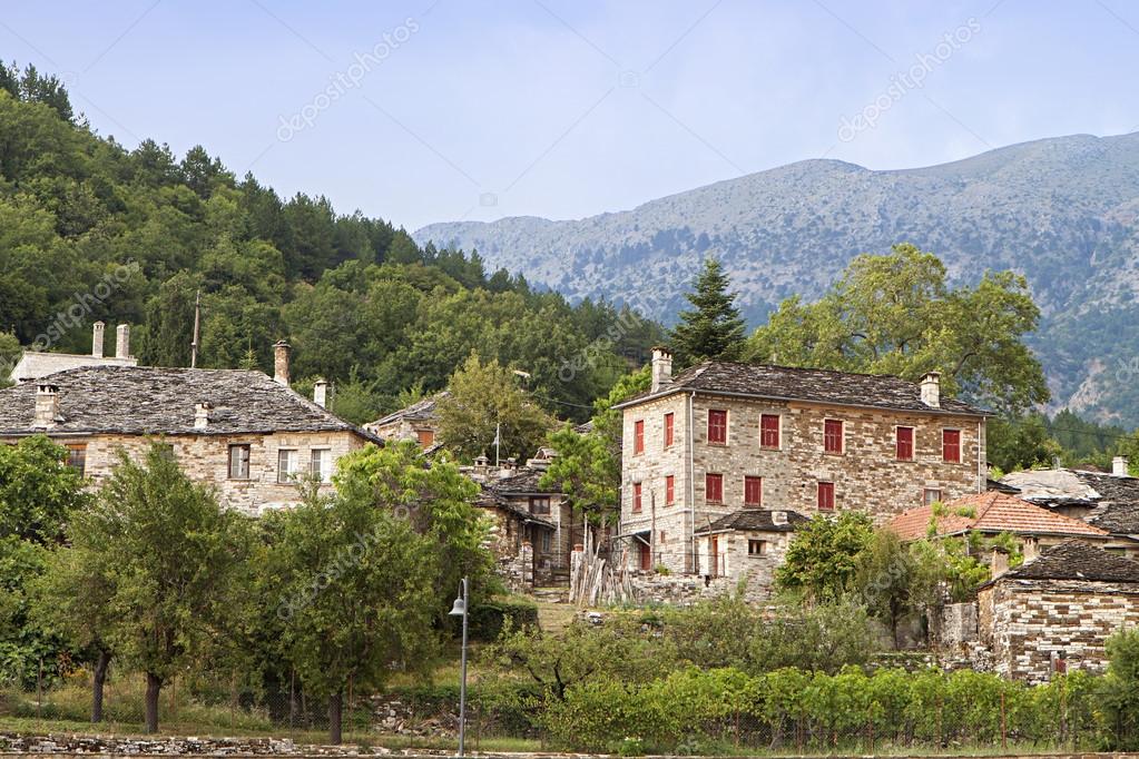 Papingo village at Epirus area, Zagora, Greece — Stock Photo © Panos ...