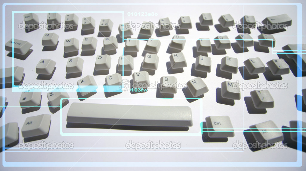 Messy keyboard Stock Photo by ©dubassy 12801830