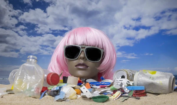 Plastic trash beach Stock Photos, Royalty Free Plastic trash beach ...