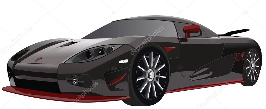 Black cool car Stock Vector Image by ©jamesstar #13536546