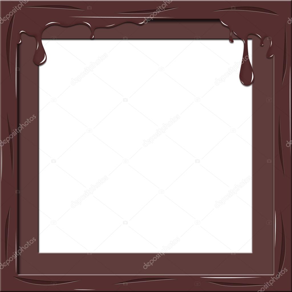 Chocolate frame — Stock Photo © elfijka #20402959