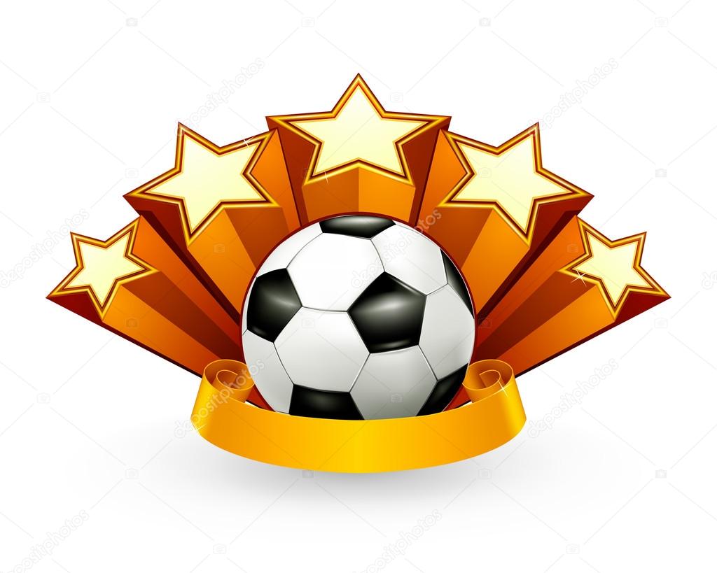 Emblema del fútbol, vector — Vector de stock © natis76 #12780256