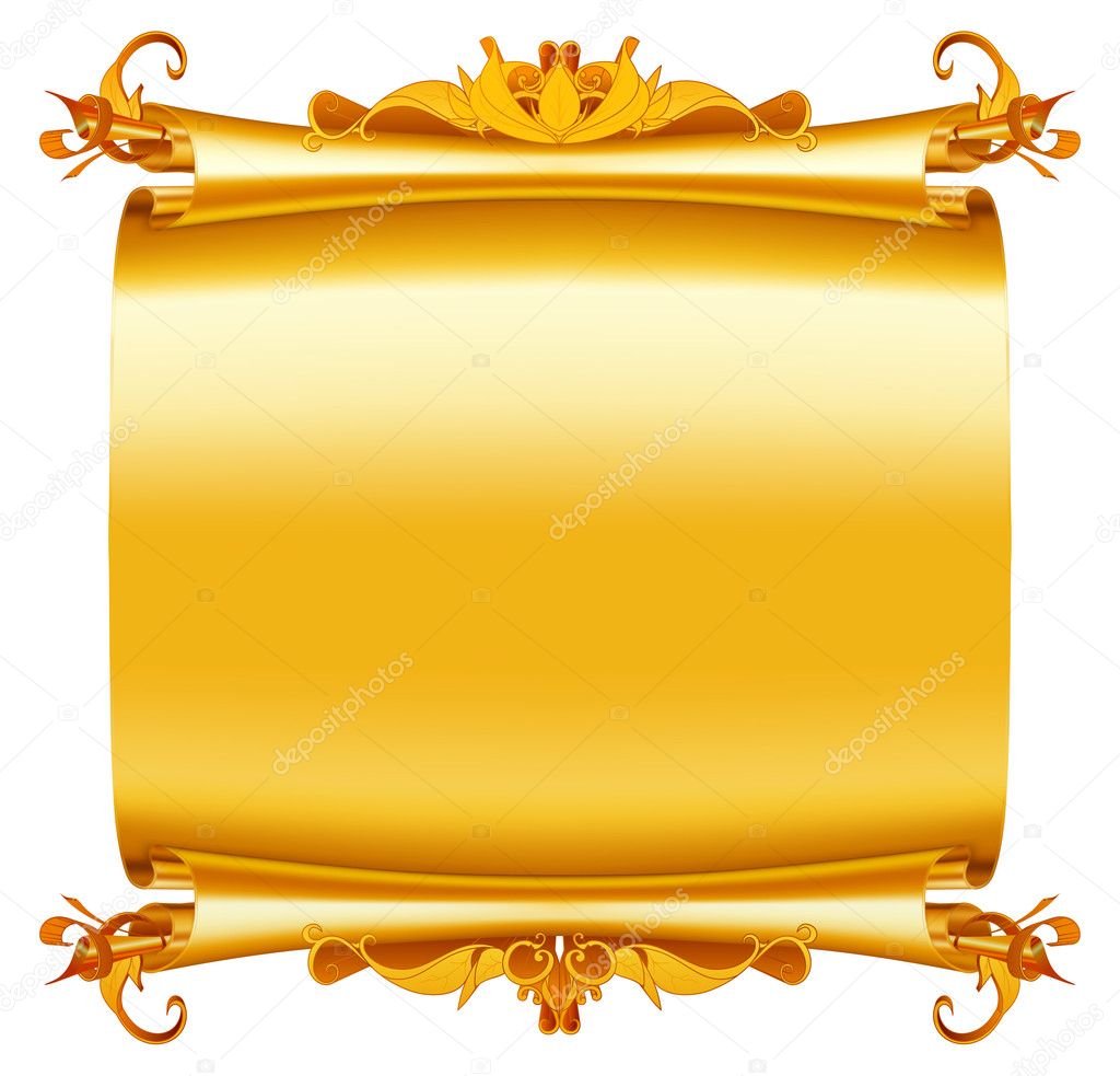 Vintage scroll, vector Stock Vector by ©natis76 12782510 Vintage scroll, vector Stock Vector by ©natis76 12782510