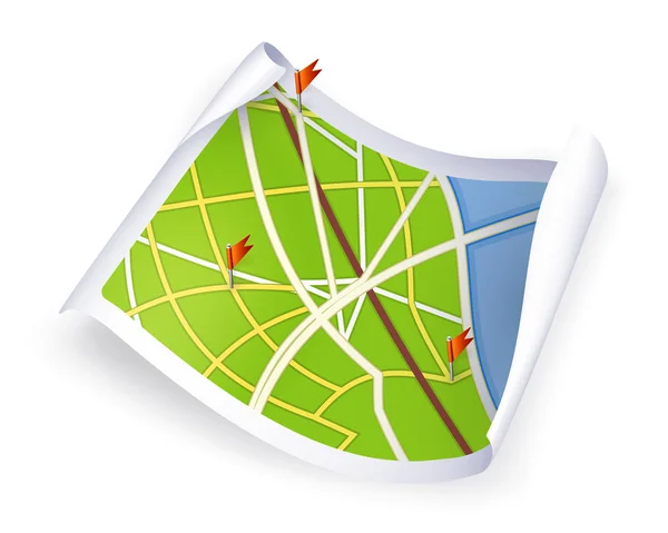 4,824 Paper road map Vector Images | Depositphotos