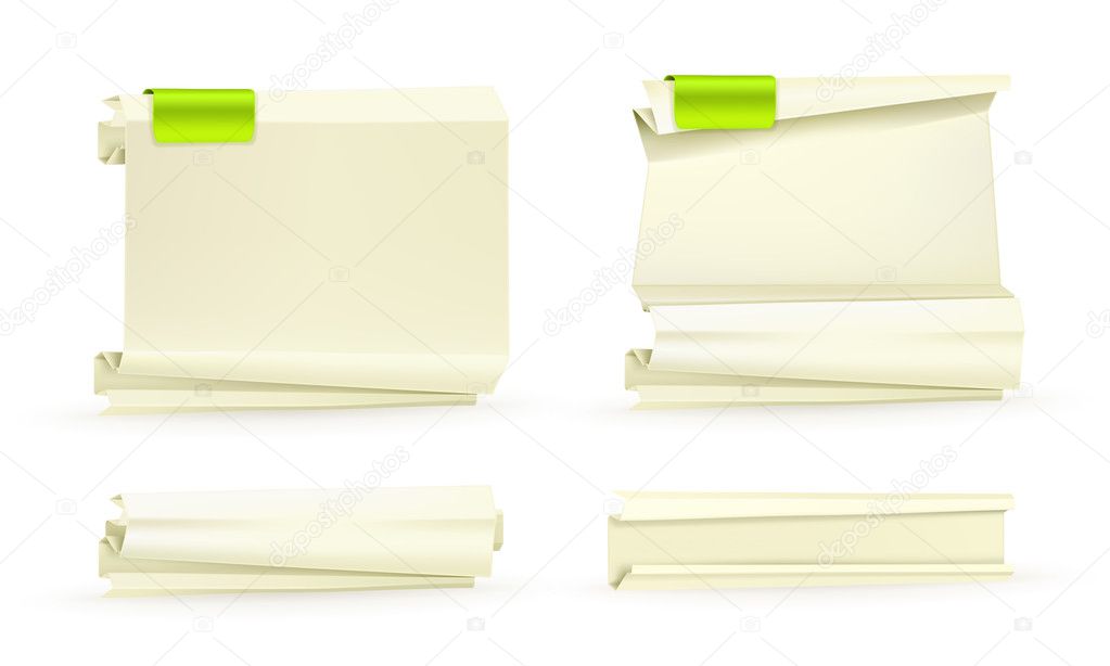 Paper banners, vector Stock Vector by ©natis76 12825556