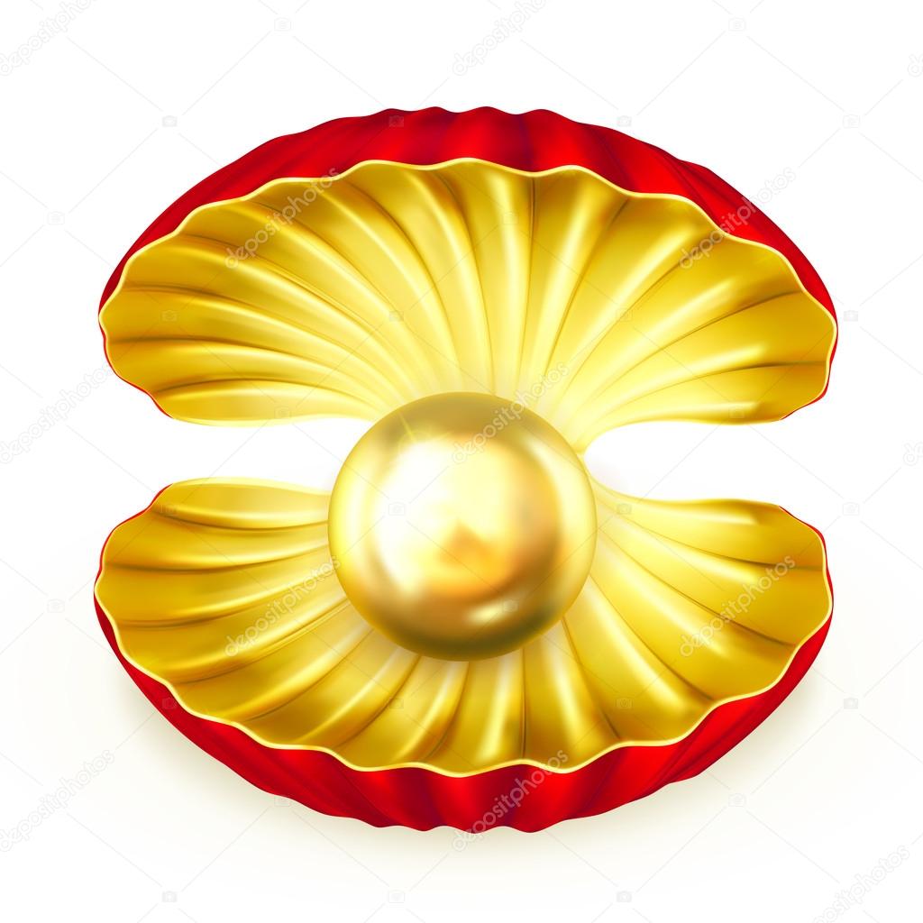 Pearl gold, vector Stock Vector Image by ©natis76 #12825577