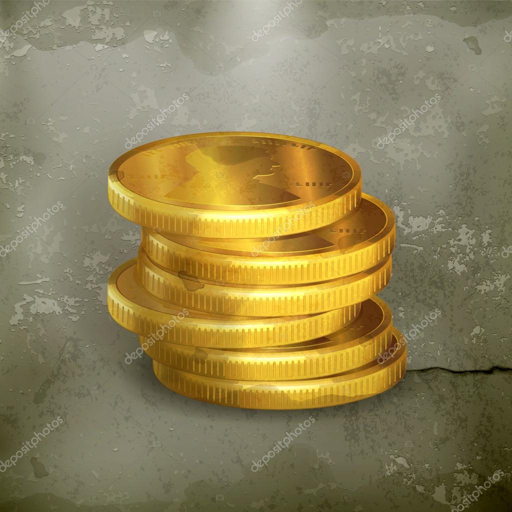 Stacks Of Gold Coins