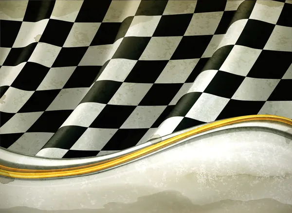 Waving Checkered Flag Vector