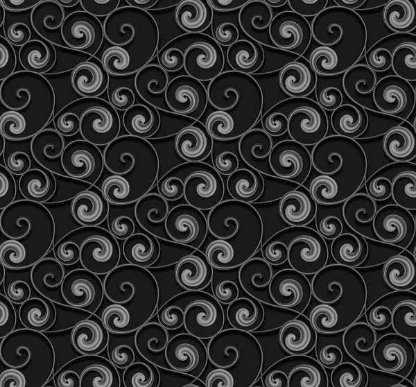 Black seamless pattern, vector silhouette Stock Vector Image by ...