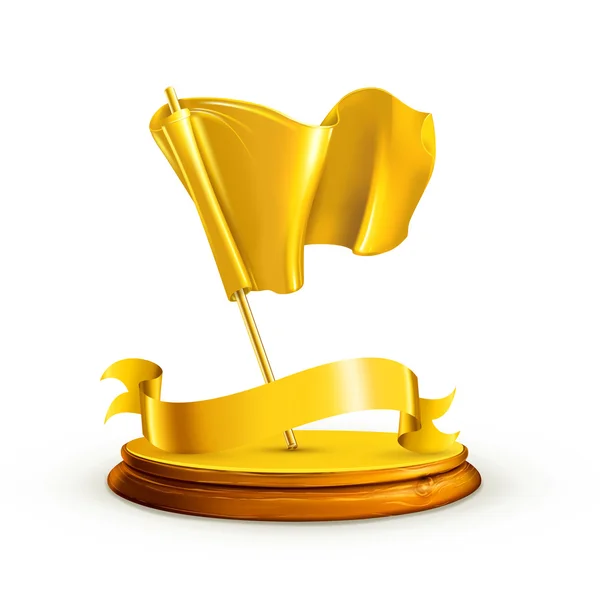 Gold flag icon Vector Art Stock Images | Depositphotos