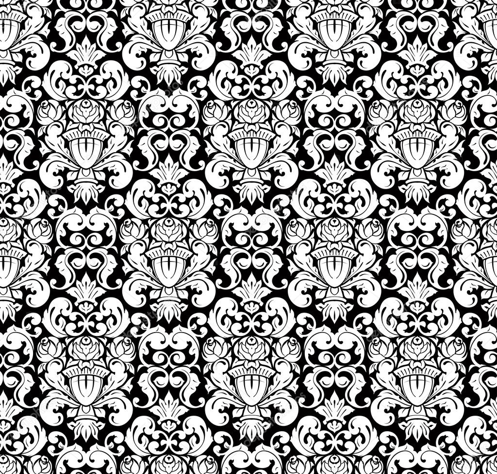 White seamless pattern, vector silhouette Stock Vector by ©natis76 18515981
