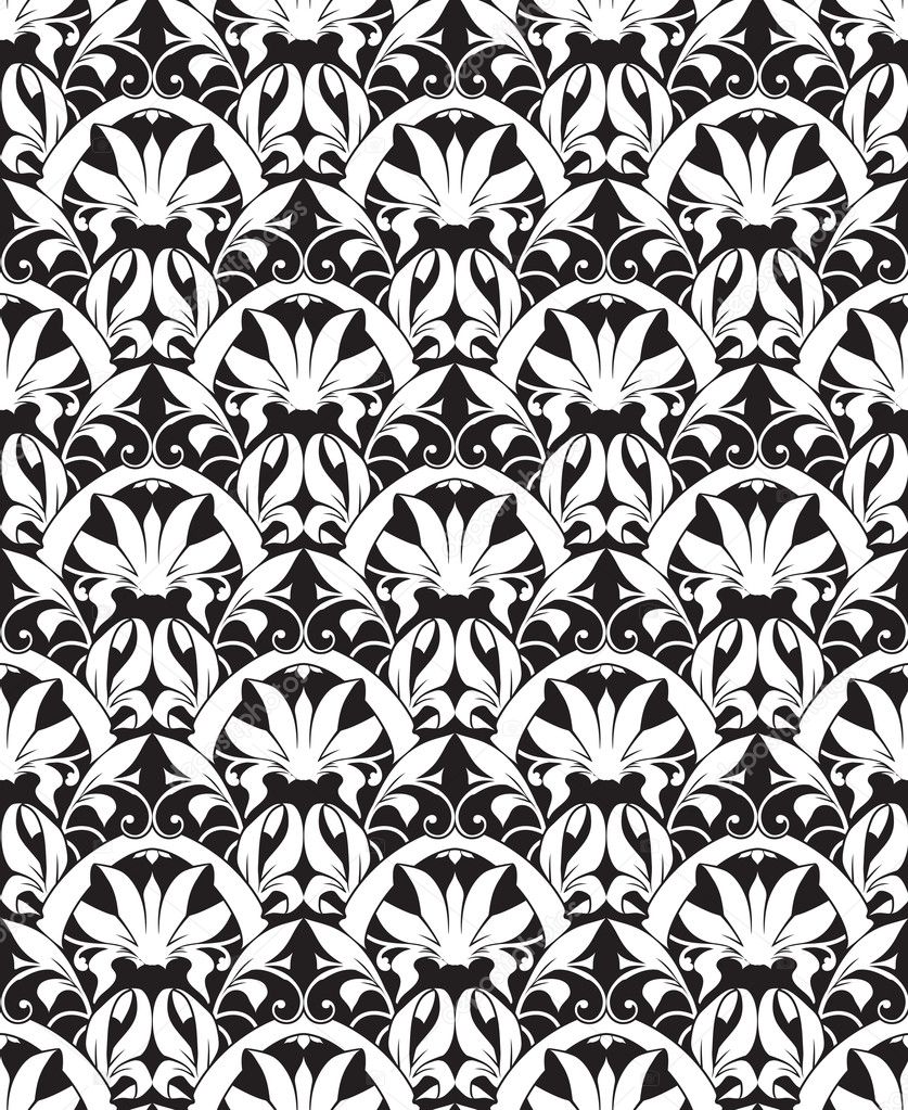 White seamless pattern, vector silhouette Stock Vector by ©natis76 18516009