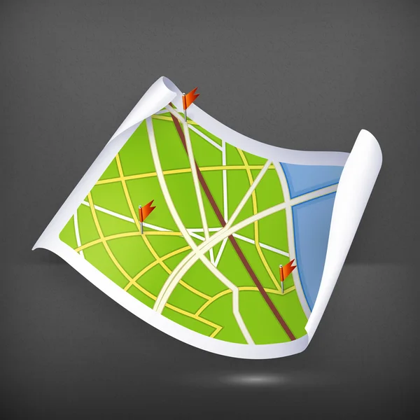 4,824 Paper road map Vector Images | Depositphotos