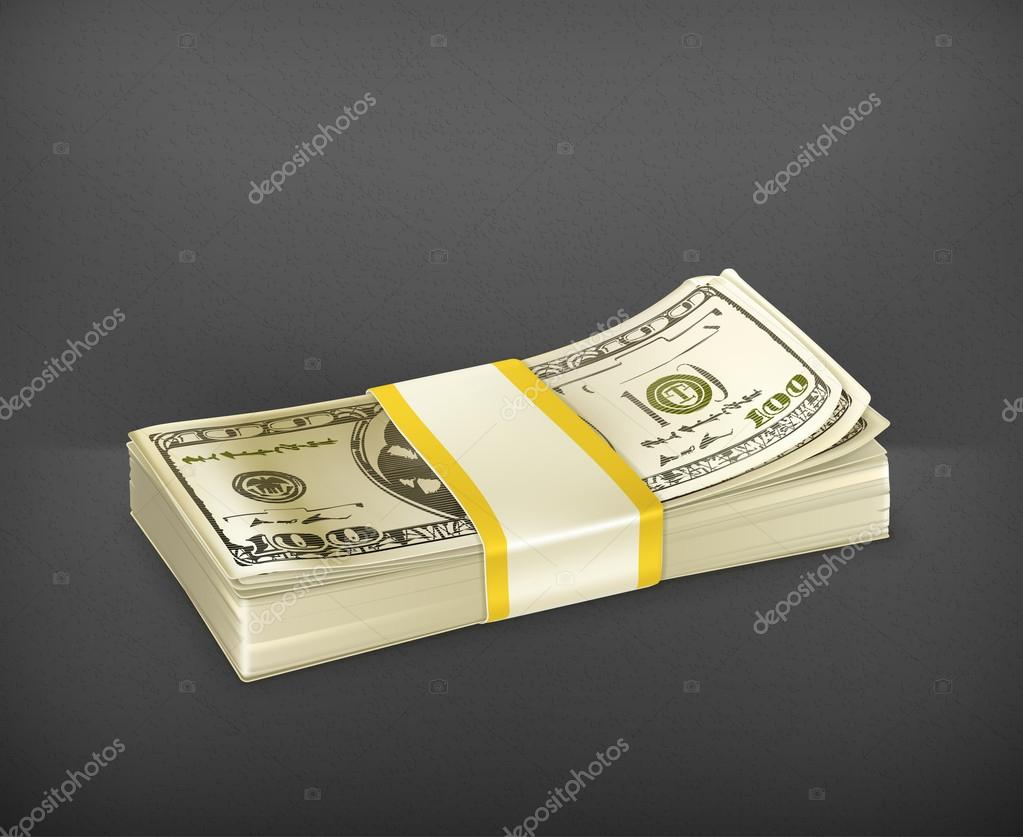 Stack of money, vector Stock Vector by ©natis76 19321057