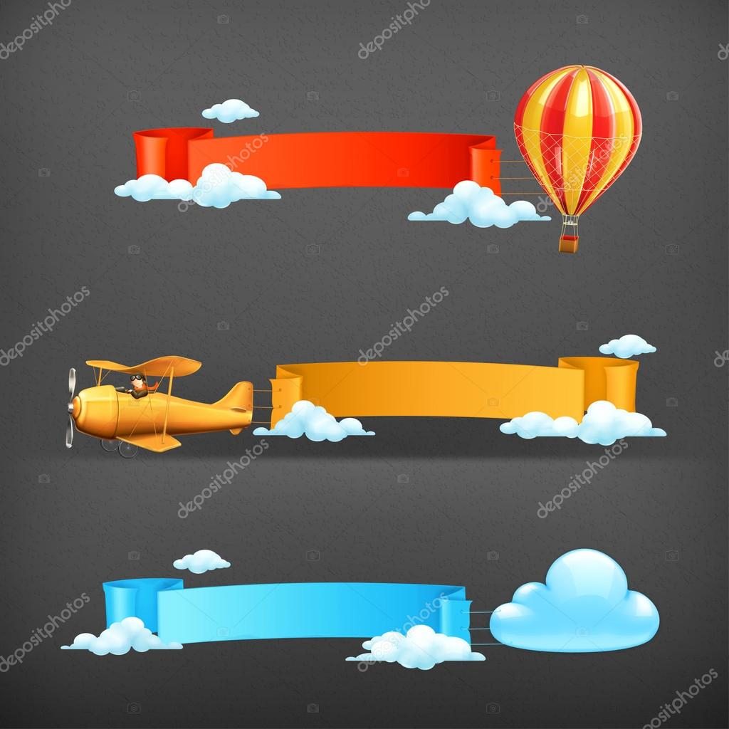 Air banners vector Stock Vector Image by ©natis76 #19322147
