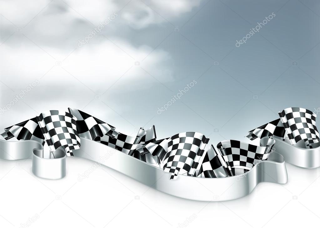 Checkered flags vector background — Stock Vector © natis76 #31521031