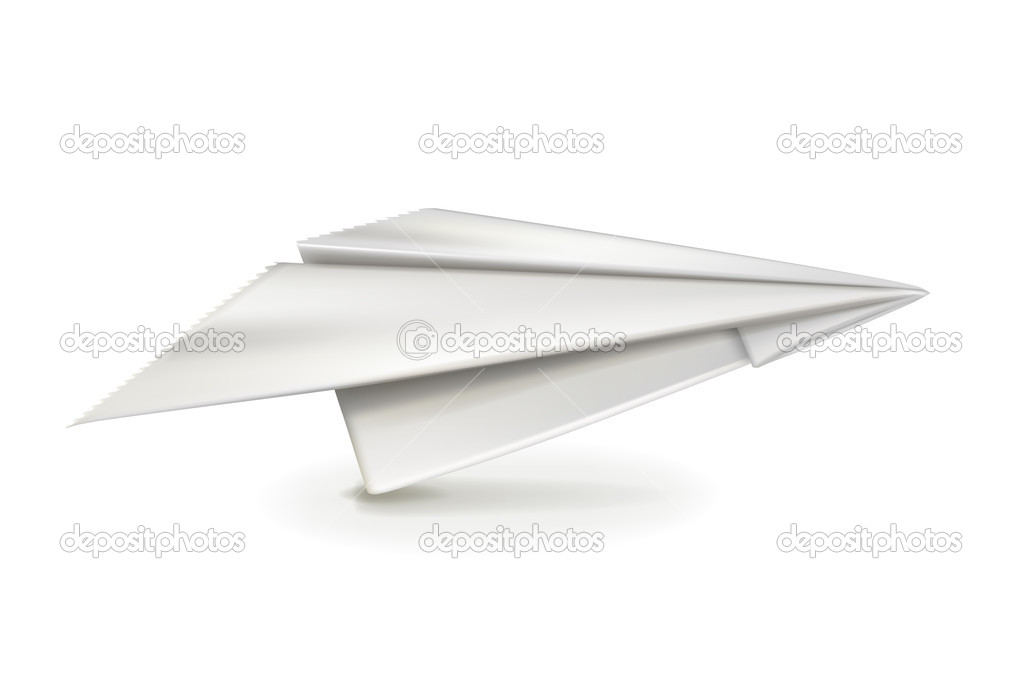 Paper plane, vector Stock Vector Image by ©natis76 #44315665