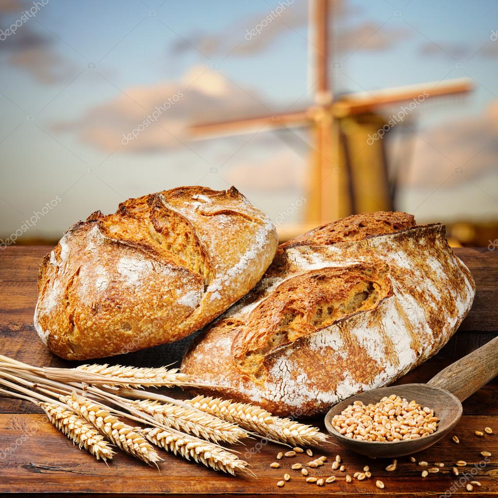 Freshly baked traditional bread — Stock Photo © paulgrecaud #17410671