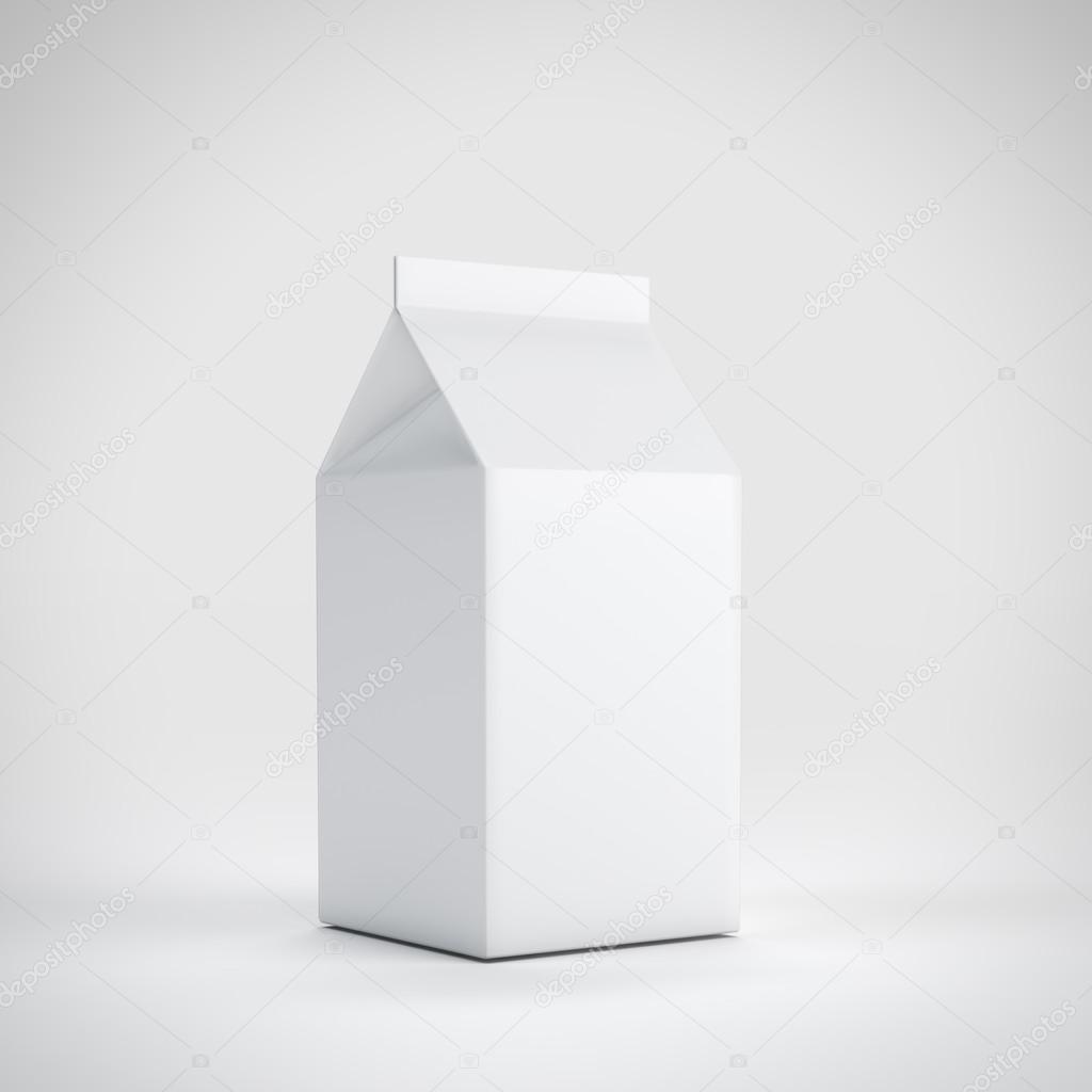 Small white milk carton package — Stock Photo © ekostsov #13137541