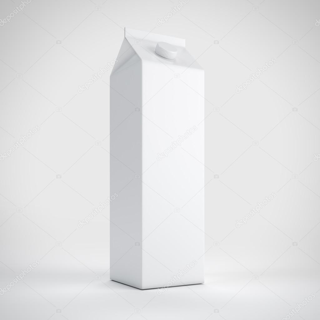 Big white milk carton package — Stock Photo © ekostsov #13137633
