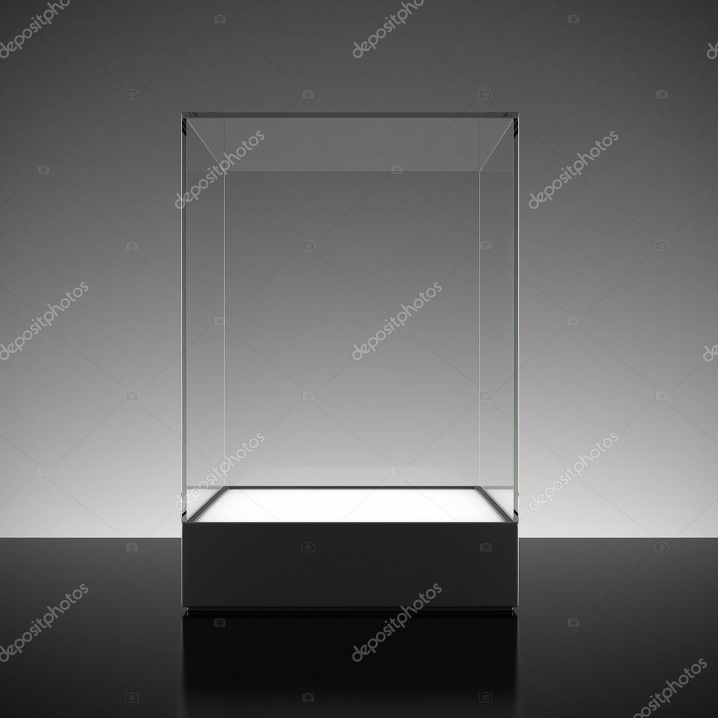 Empty glass showcase for exhibit Stock Photo by ©ekostsov 14039428