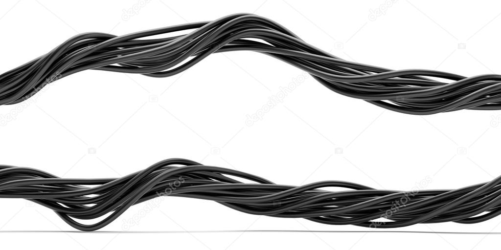 Bundle of electric cables Stock Photo by ©ekostsov 14730673