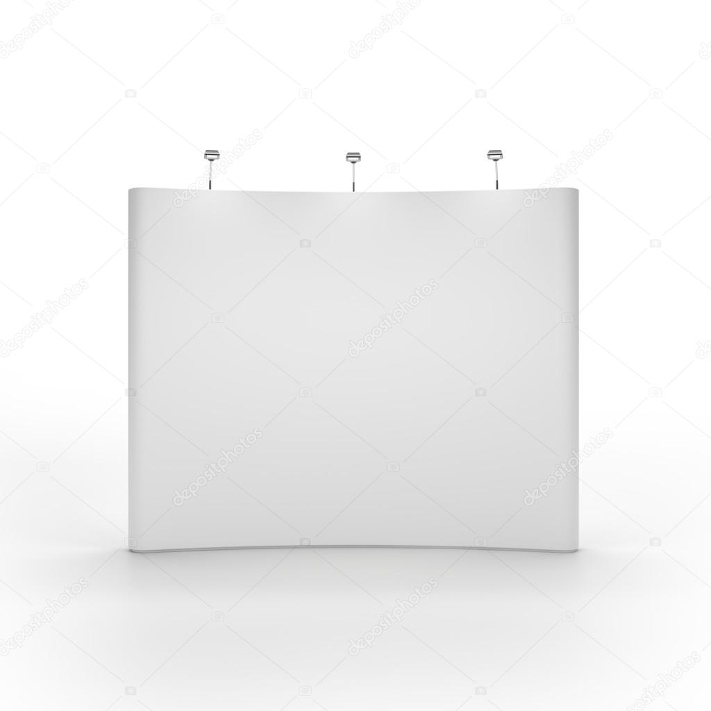 Bblank trade show booth. Front view Stock Photo by ©ekostsov 14730913