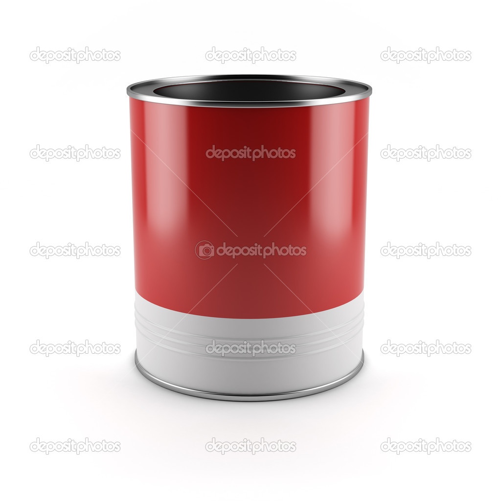 Red paint container Stock Photo by ©ekostsov 15797123