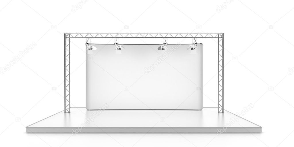 Empty stage with lightspots — Stock Photo © ekostsov #16250101