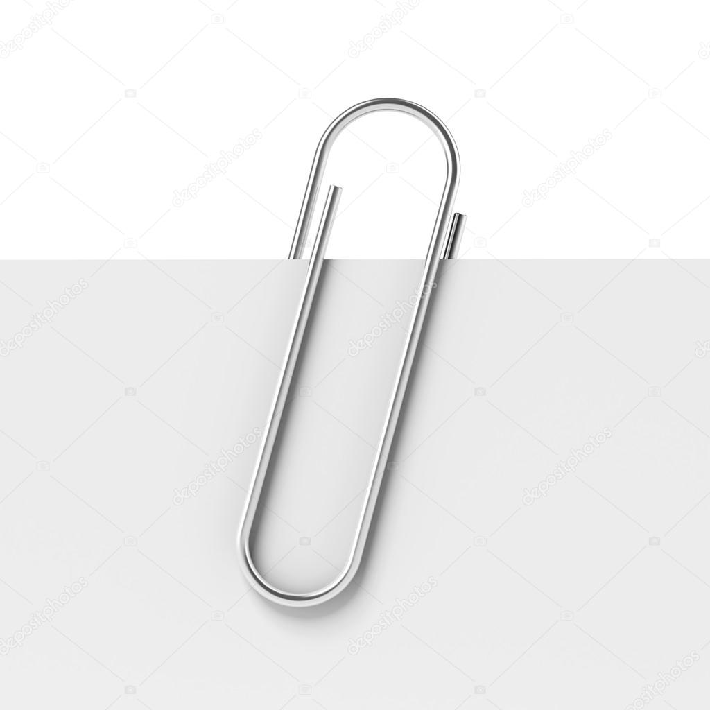 Metal paper clip — Stock Photo © ekostsov #17392475