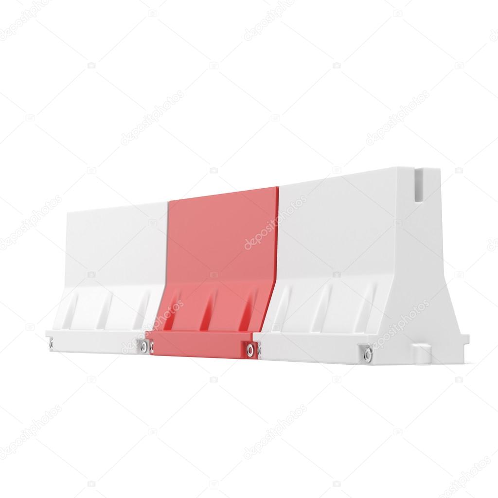 White and red road barriers — Stock Photo © ekostsov #28285435