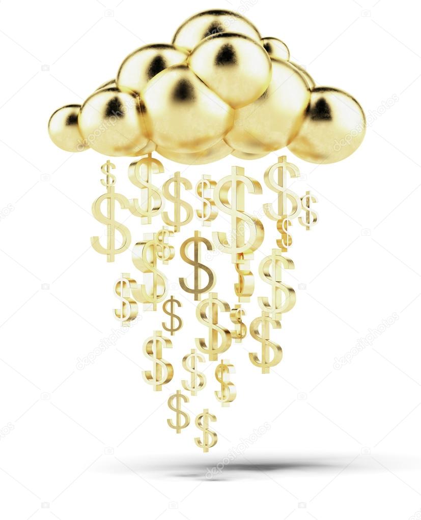Raining gold dollars Stock Photo by ©ekostsov 28728387
