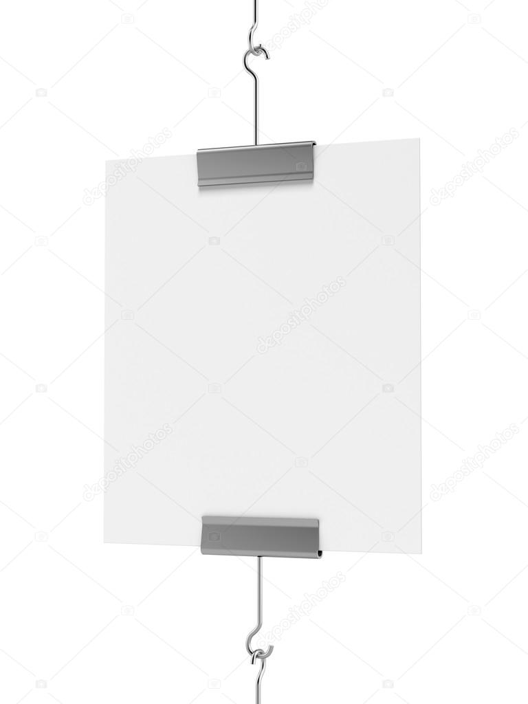 Blank post hanging Stock Photo by ©ekostsov 29167191