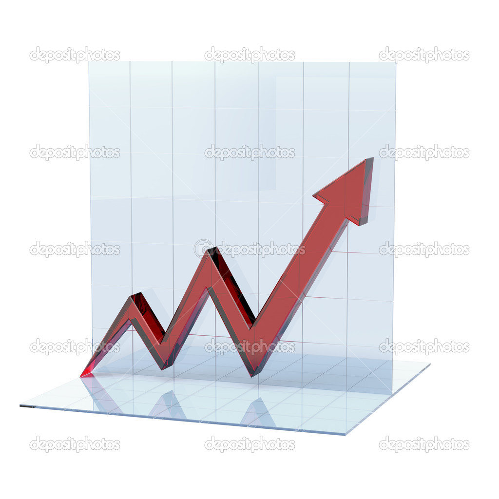 Glass bar graph — Stock Photo © ekostsov #30043133