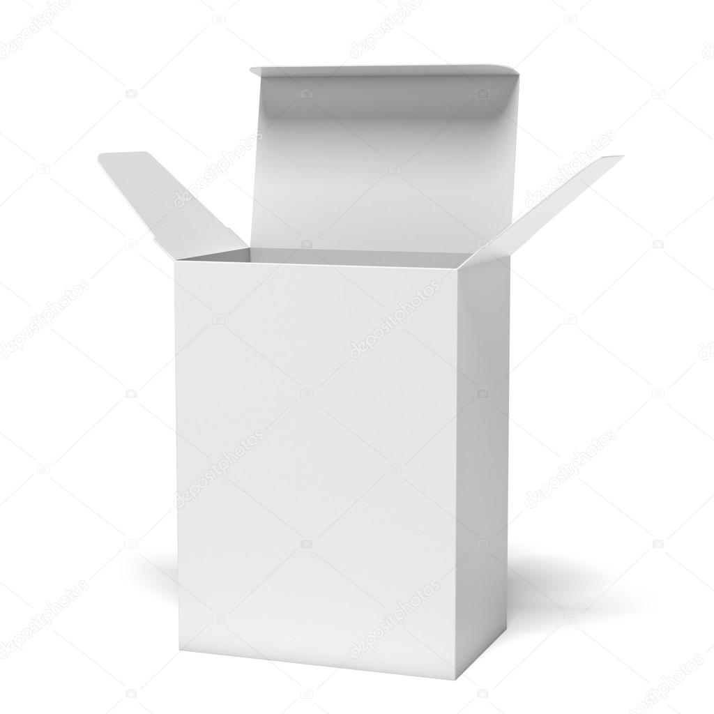 White opened box — Stock Photo © ekostsov #30521029