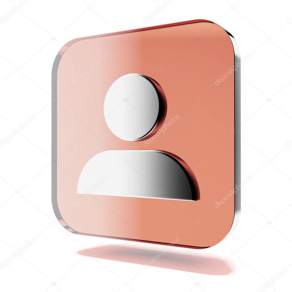 Orange user icon Stock Illustration by ©ekostsov #32352771