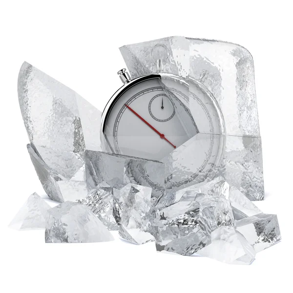 Alarm clock in ice Stock Photo by ©ekostsov 34915933