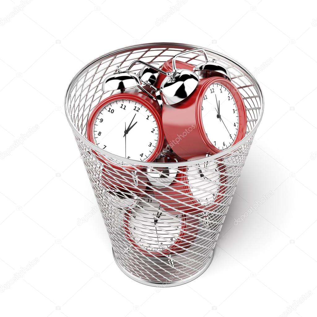 Alarm clocks in the trash Stock Photo by ©ekostsov 34900503