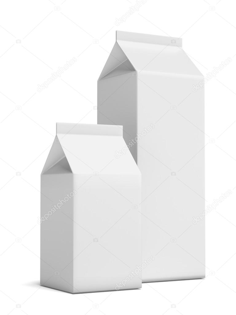 Two Milk Carton Packages Stock Photo by ©ekostsov 34916703